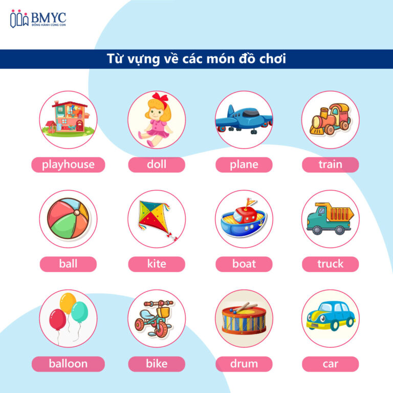 Từ vựng tiếng Anh về đồ chơi và 4 cách nhớ từ mà bé nào cũng mê