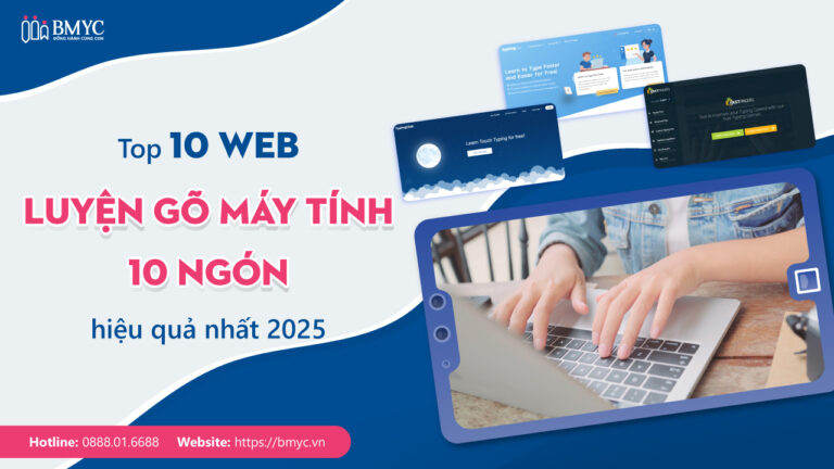 Top 10 web luyện gõ máy tính 10 ngón hiệu quả nhất 2025